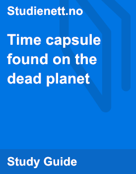 Time capsule found on the dead planet by Margaret Atwood - Analysis ...