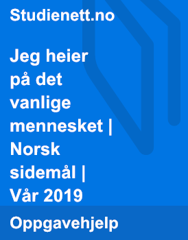 Språklige og retoriske virkemidler i Jeg heier på det vanlige mennesket